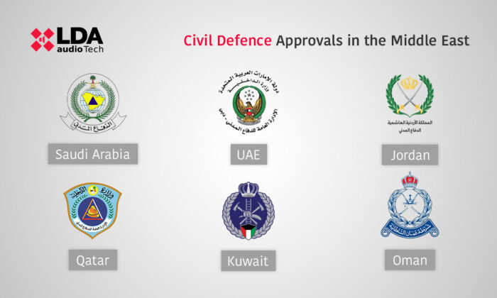 Civil Defence: ensuring safety for LDA in the Middle East - LDA Audio Tech